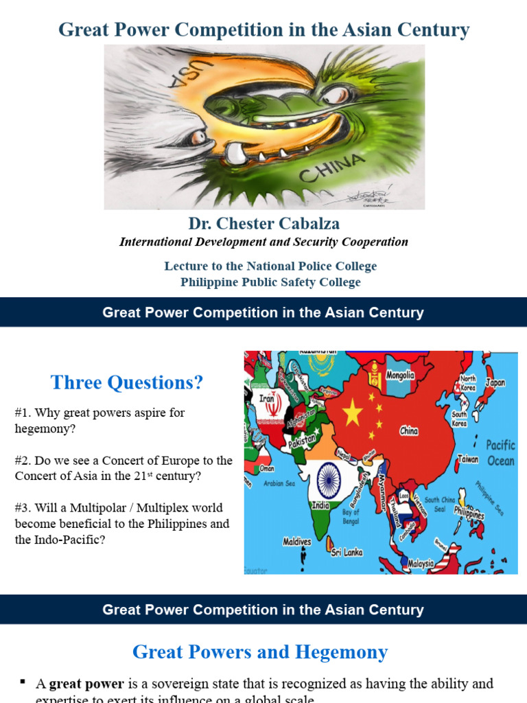Great Power Competition in The Asian Century | PDF | Hegemony | United ...