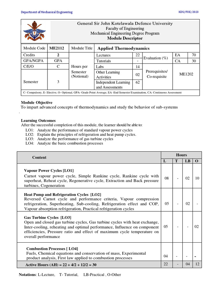 Module Descriptor | PDF | Physical Quantities | Machines Module Descriptor | PDF | Physical Quantities | Machines