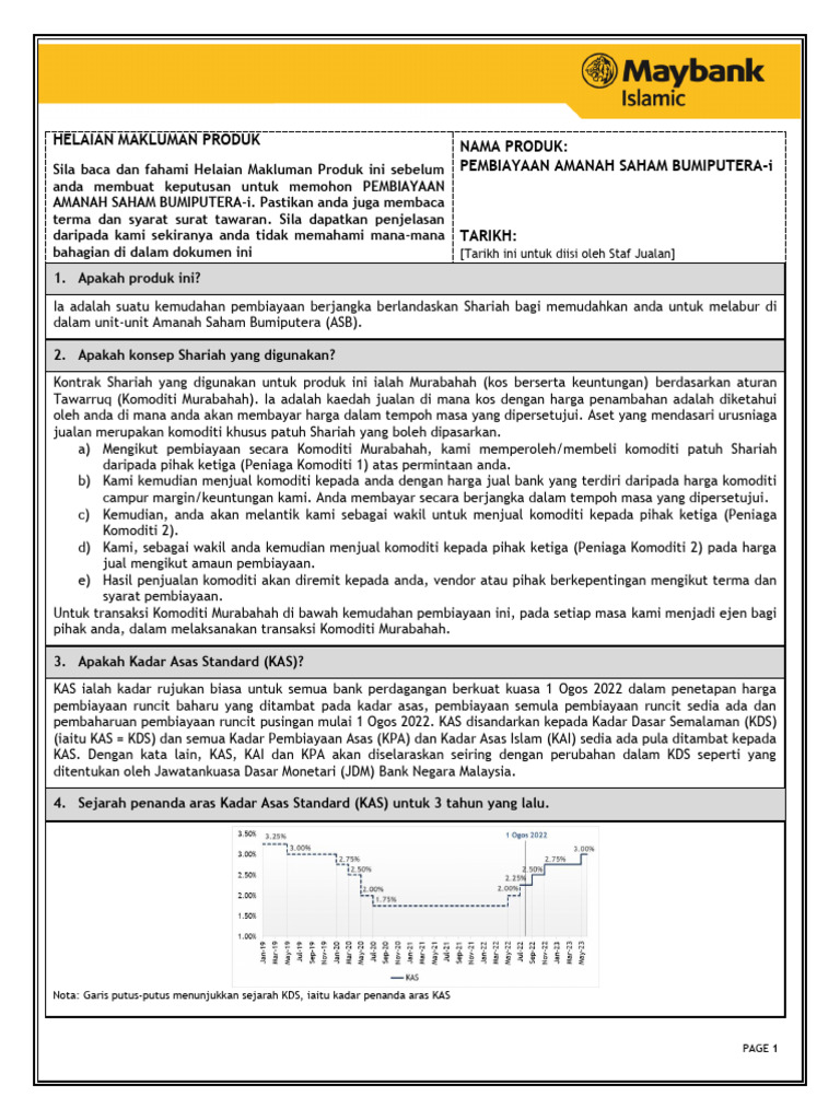 ASB-Financing-i PDS BM | PDF