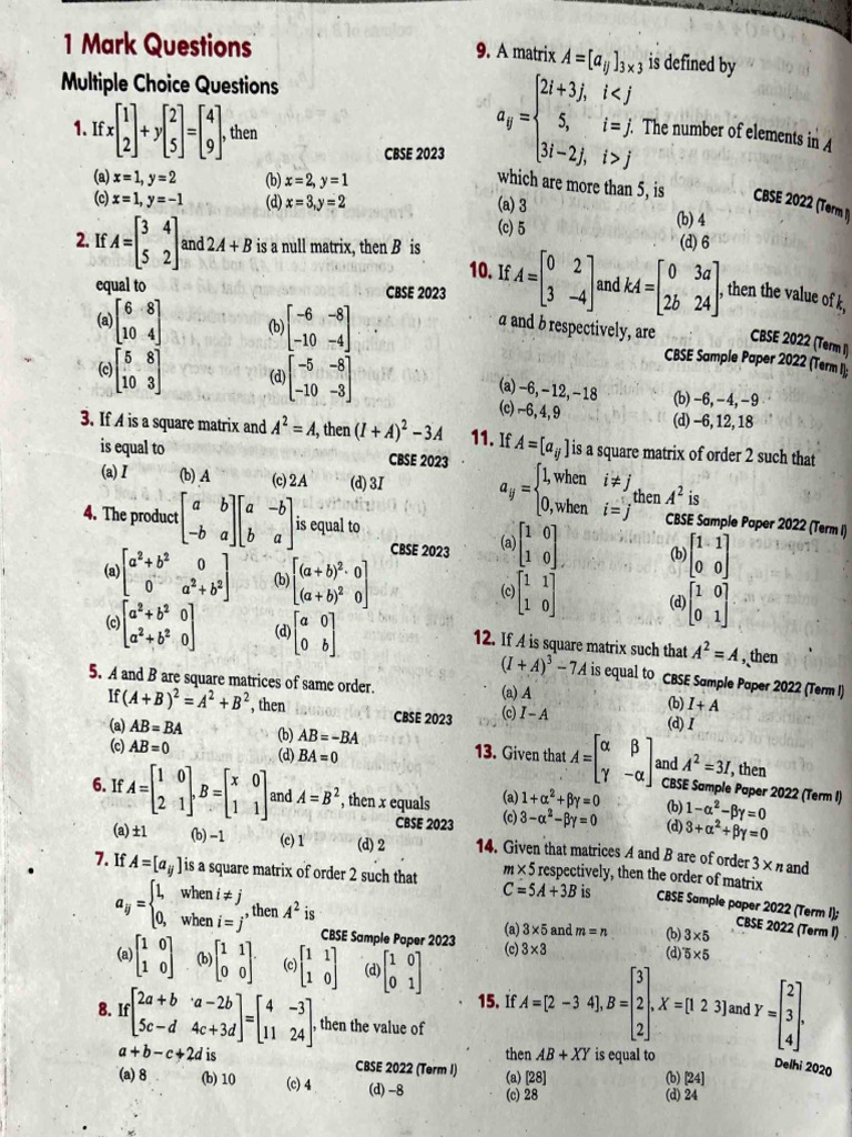 Book 29 Mar 2024 | PDF | Matrix (Mathematics) | Mathematical Relations
