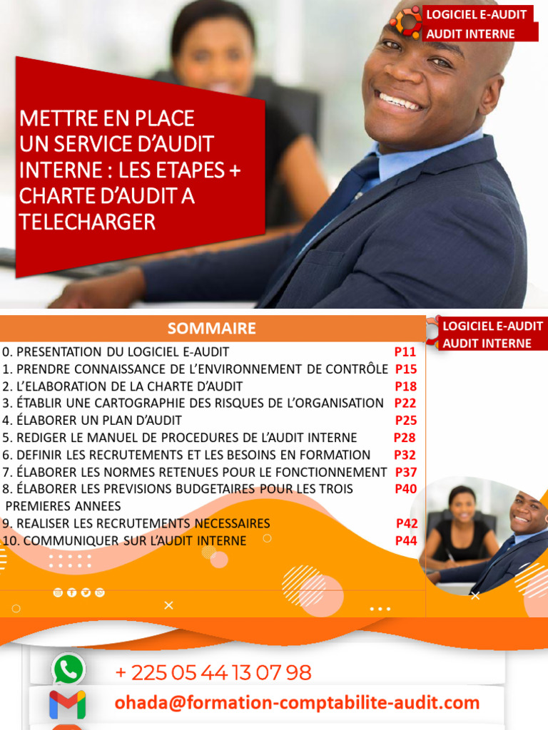 Mettre en Place Un Service D'Audit Interne: Les Etapes + Charte D'Audit A Telecharger | PDF ...
