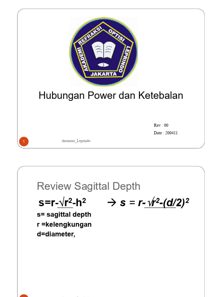KO1 - 2.10 (Hub Power (Spherocylinder) Dan Ketebalan) | PDF | Metode & Bahan Ajar | Sains ...