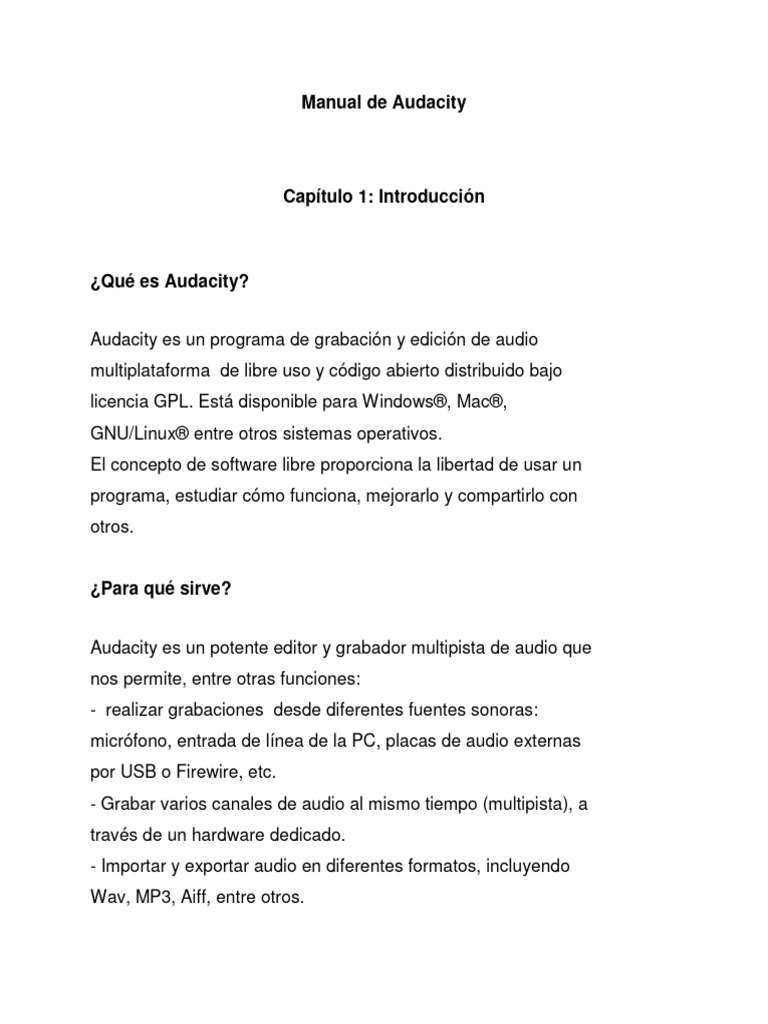 Cepia Radio 05 Manual Audacity | PDF | Archivo de computadora | Mp3