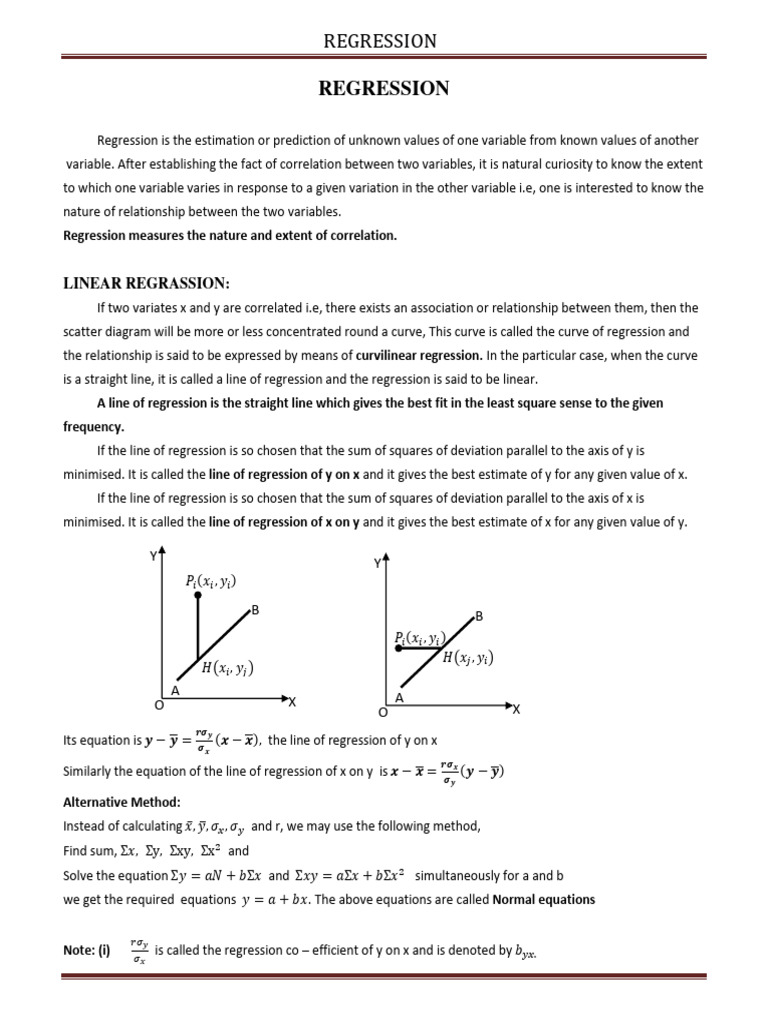 REGRESSION | PDF | Regression Analysis | Linear Regression