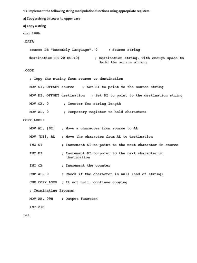 String Functions | PDF | String (Computer Science) | Computer Architecture