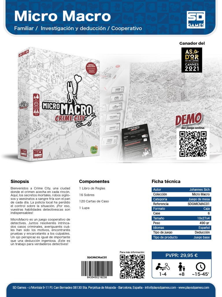 Hoja Producto SDG Micro Macro | PDF