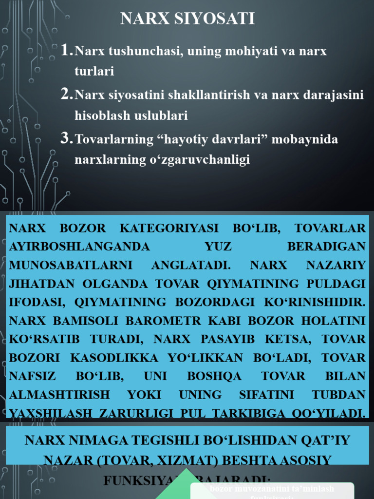 10 Narx Siyosati 2 | PDF