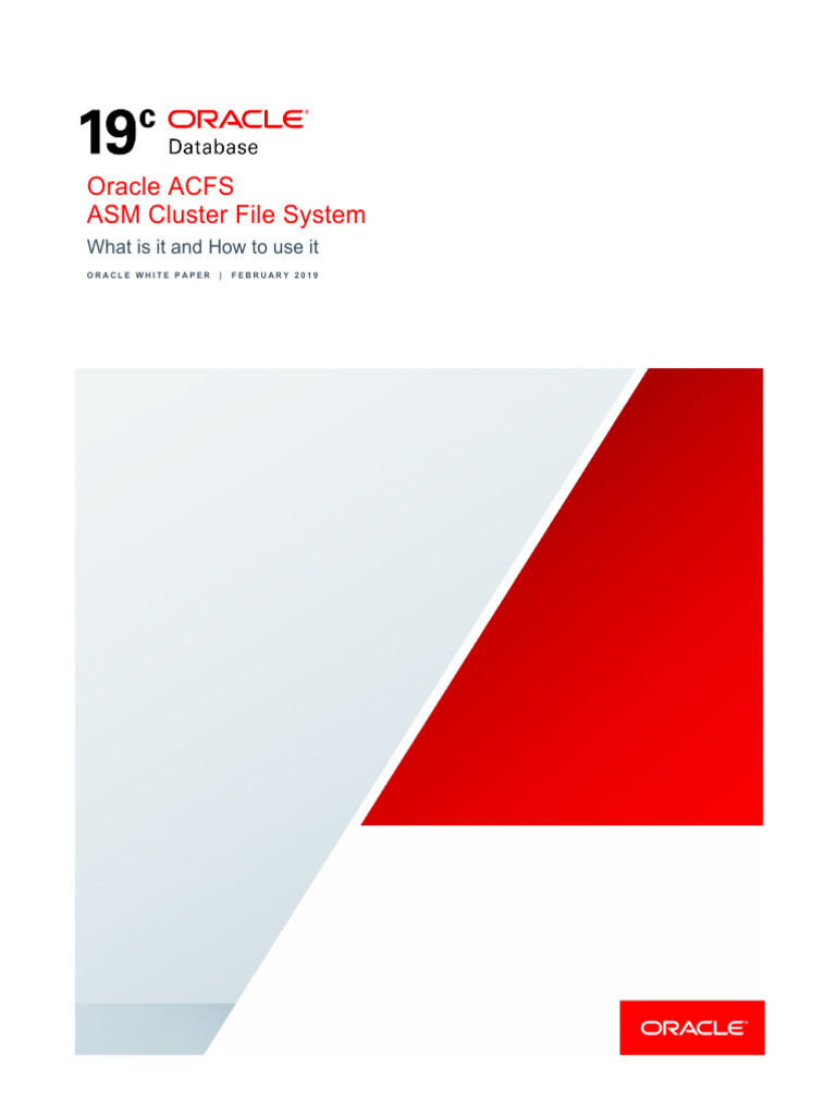Benefits Of Oracle Acfs 2379064 Pdf File System Databases