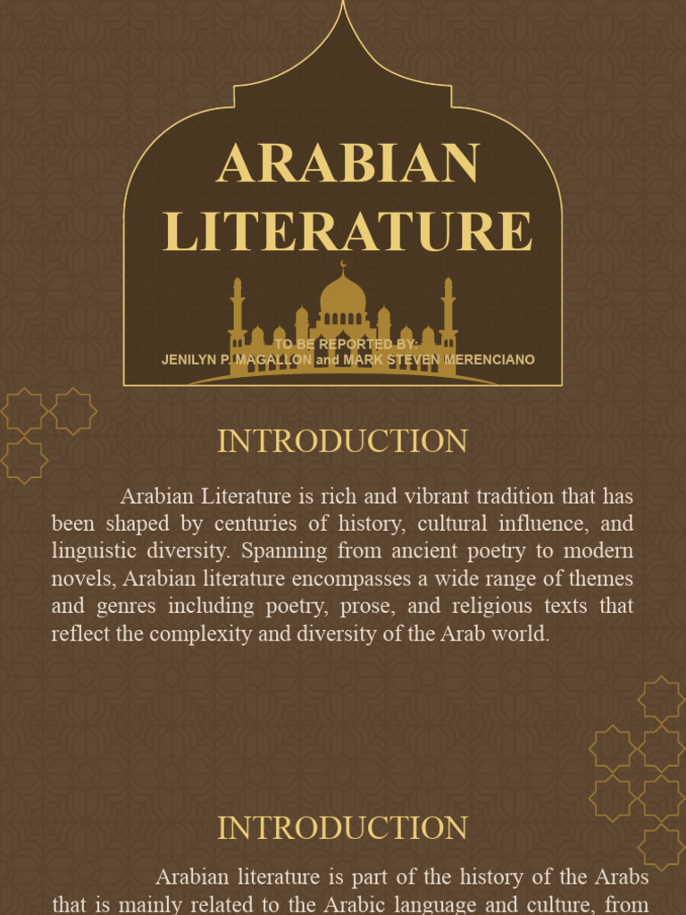 Overview of Arabian Literature History | PDF | Arabic Literature | Quran