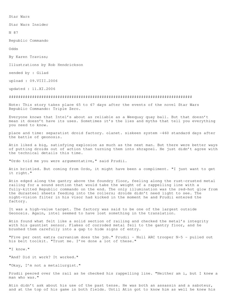 Insider Magazine 87 - Republic Commando Odds | PDF | Young Adult