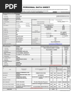CS Form No. 212 Personal Data Sheet Revised | PDF