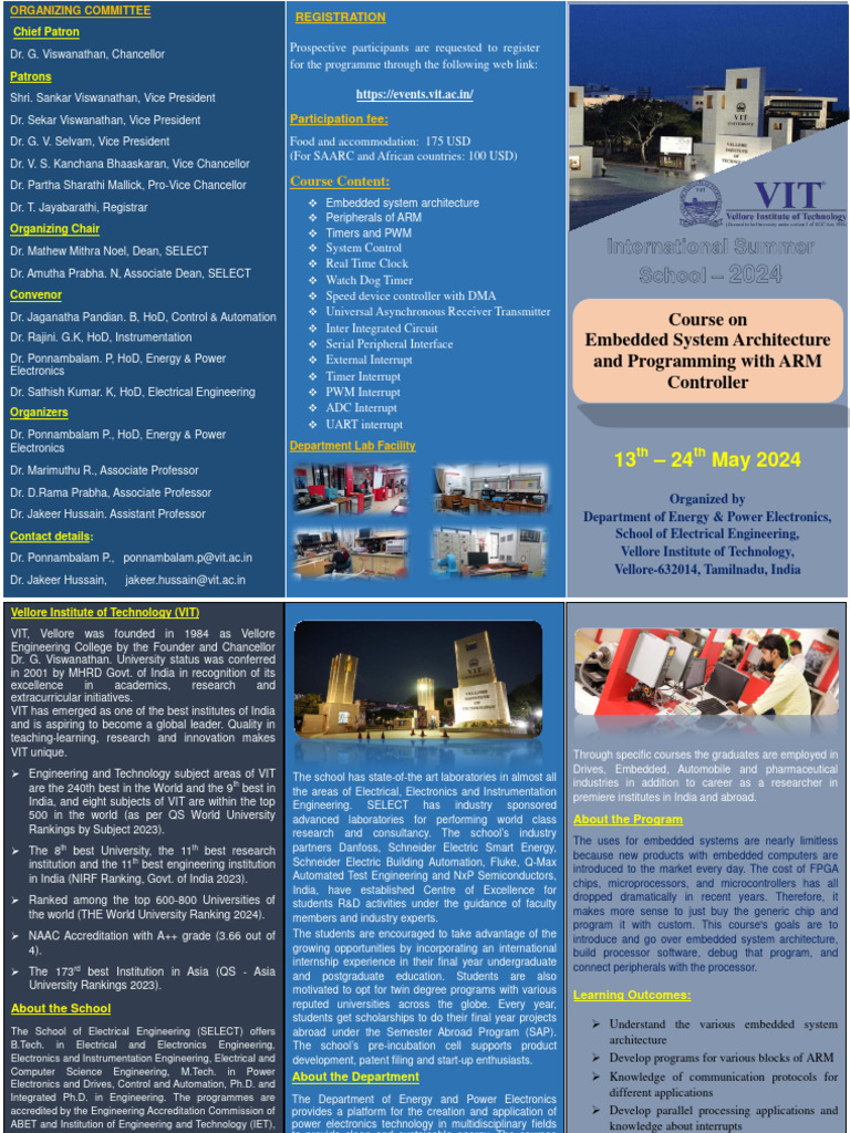 International Summer School | PDF | Embedded System | Electrical Engineering