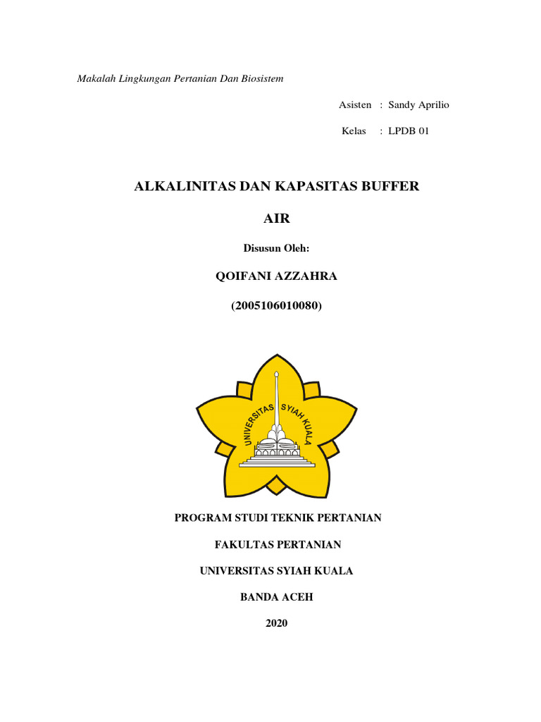 Alkalinitas Dan Kapasitas Buffer Air | PDF
