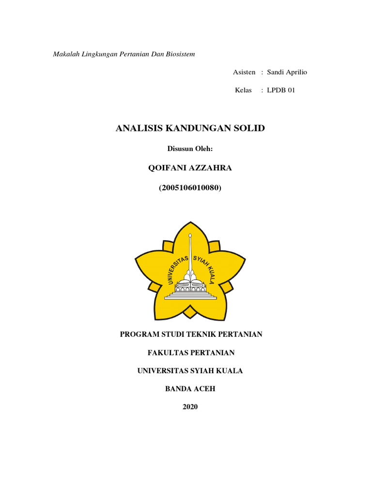 Analisis Total Suspended Solid (TSS) | PDF | Kesehatan Holistik ...