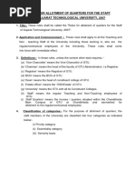 Quarter Allotment Application Formats | PDF