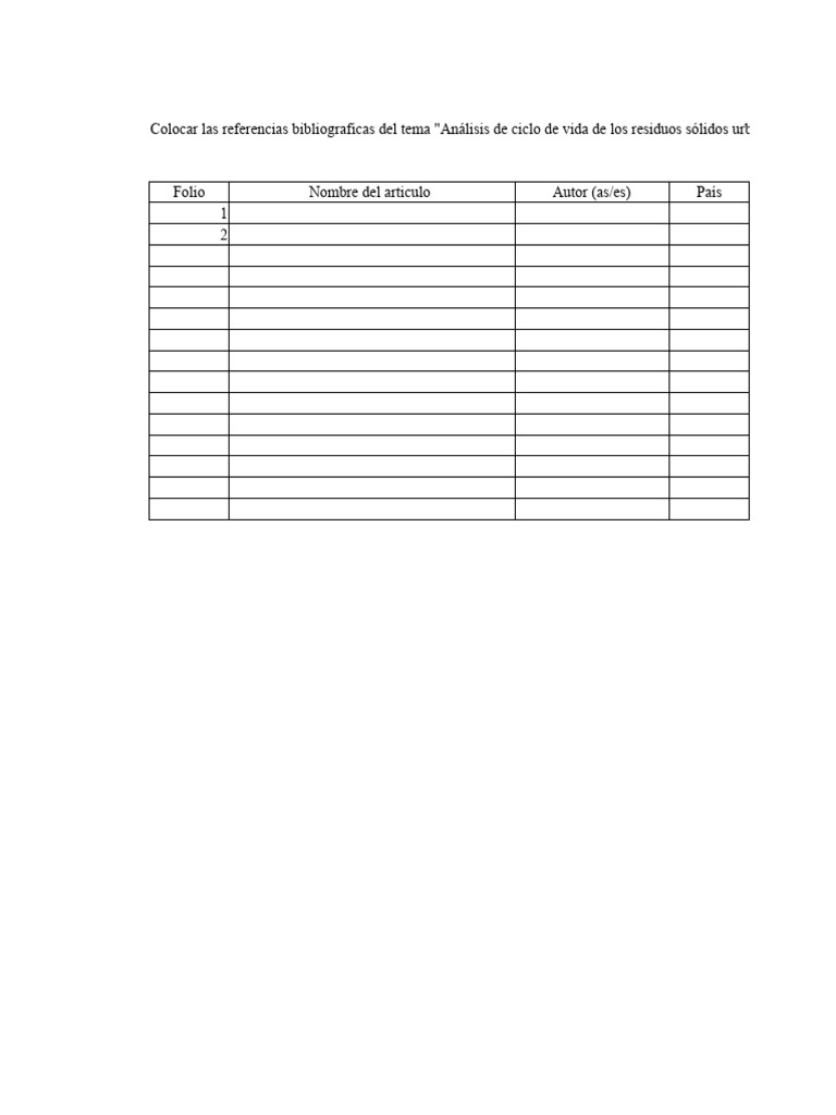 Base de Datos Referencias Bibliograficas | PDF