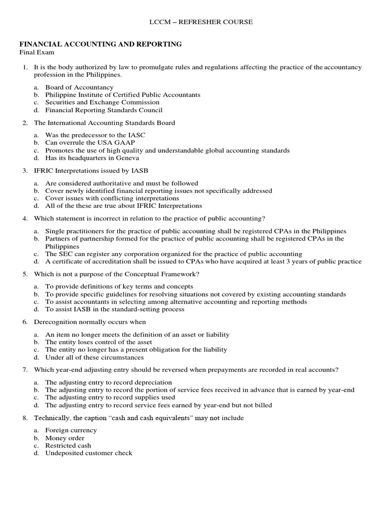 FAR Final Exam - Questionnaire | PDF | Bonds (Finance) | Accounting