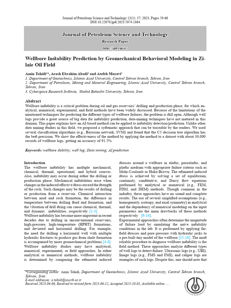 JPST - Volume 13 - Issue 1 - Pages 62-66 | PDF | Statistical ...