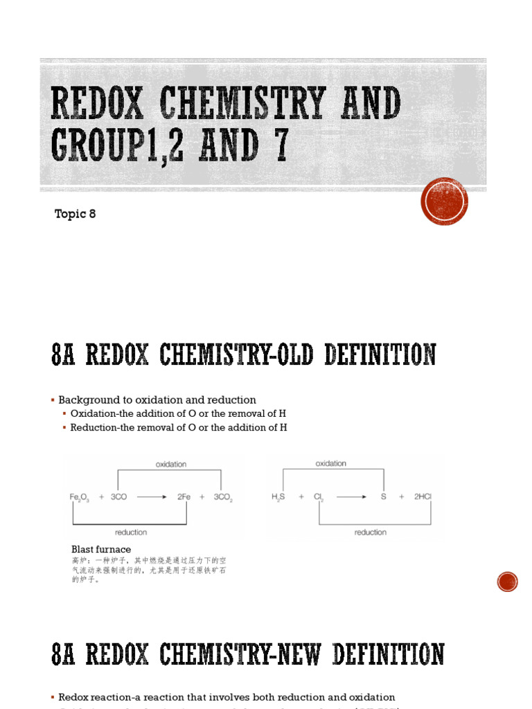 Redox | PDF | Redox | Ion