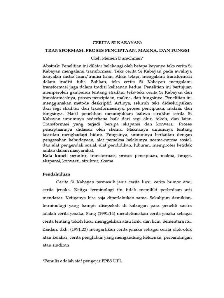 CSK Transformasi, Proses Penciptaan, Makna, Dan Fungsi | PDF