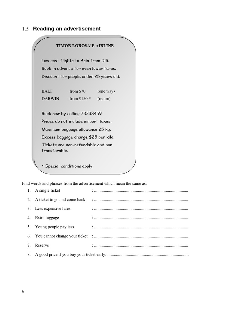 English For Tourism Students Workbook 240424 13595 240424 140236 | PDF ...