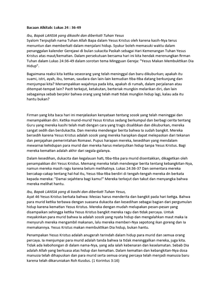 Kebangkitan Yesus Kekuatan Dan Harapan Pdf Filsafat