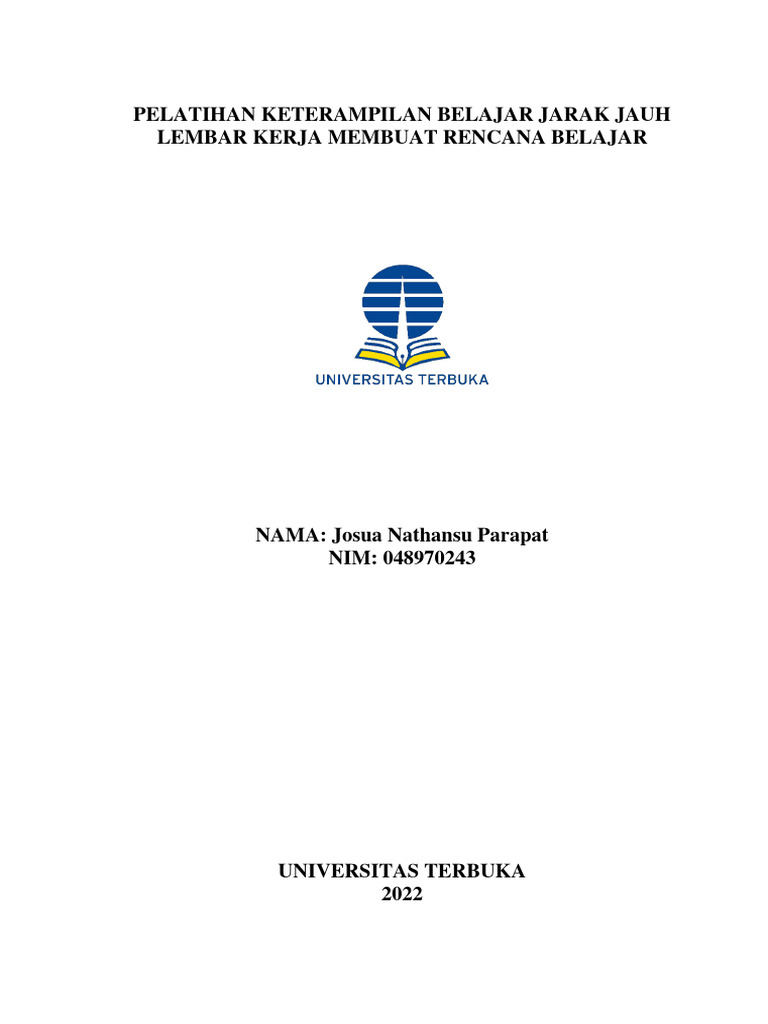 Pelatihan Rencana Belajar Jarak Jauh | PDF
