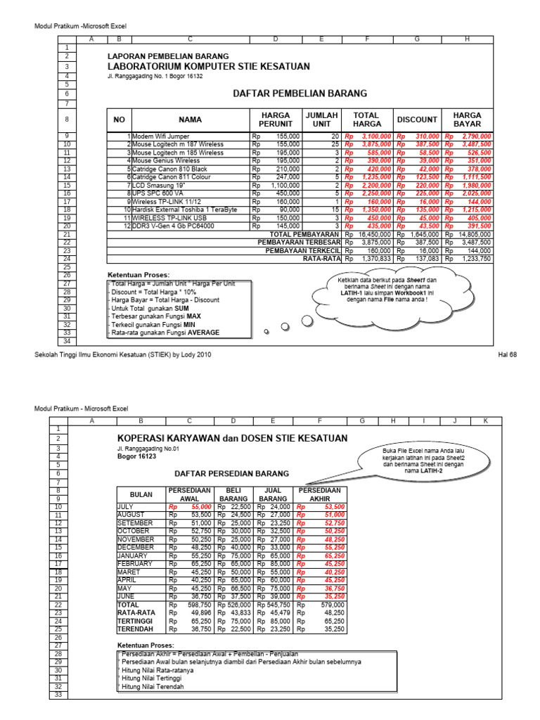 Aplikom I (Excel-Fix) Ok-Joshua | PDF