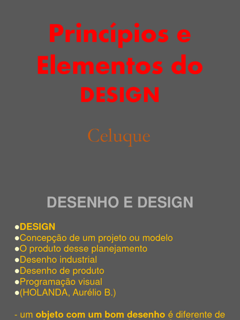 Princípios e Elementos Do: Design | PDF | Desenho | Esboço