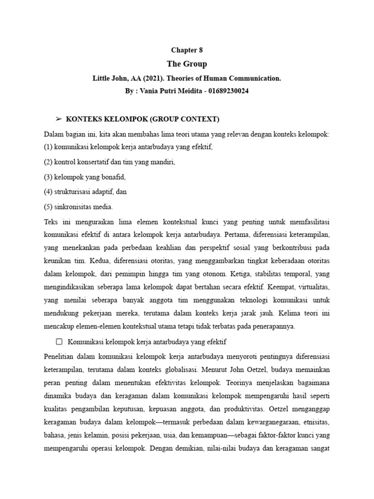 Chapter 8 - Vania Putri Meidita | PDF