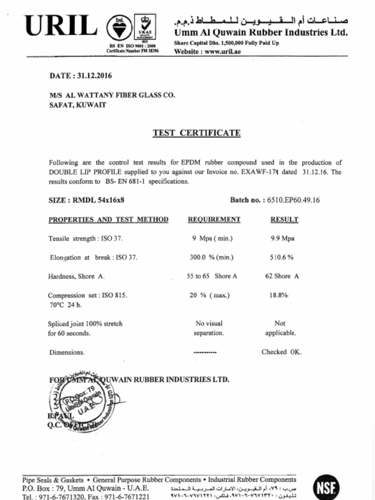 MTC Gaskets URIL | PDF