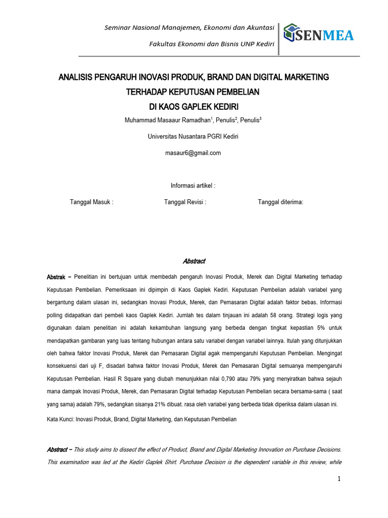 Muhammad Masaaur R | PDF | Karier & Perkembangan | Bisnis