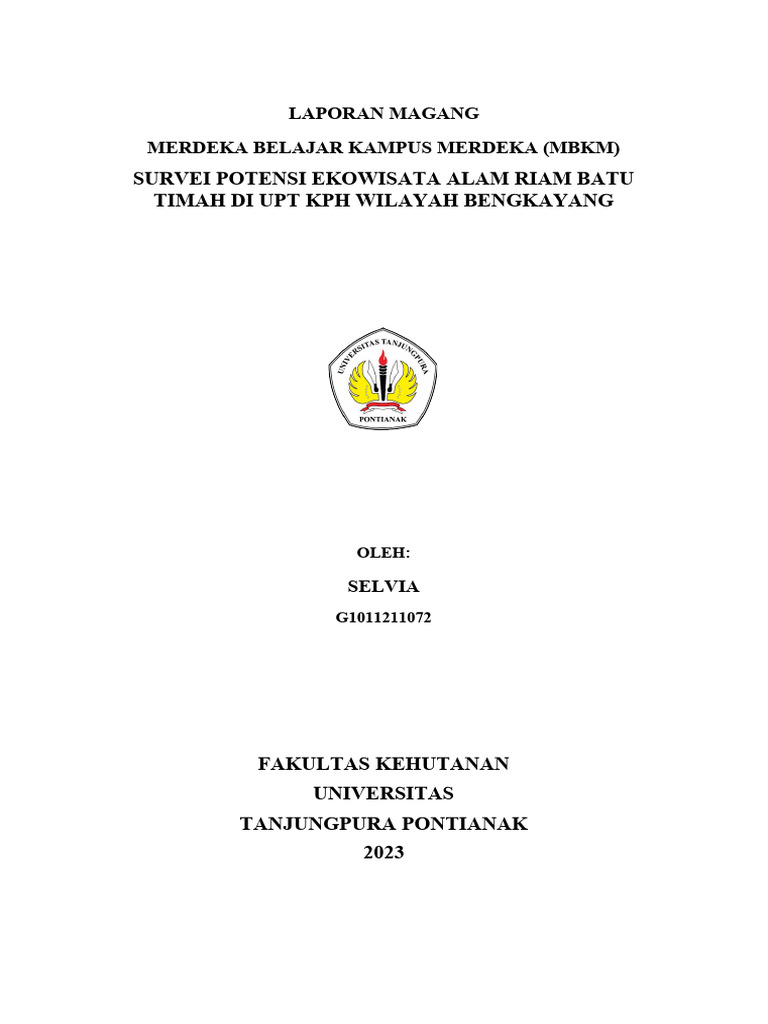 Laporan Magang MBKM Selvia g1011211072 Revisi 2 | PDF