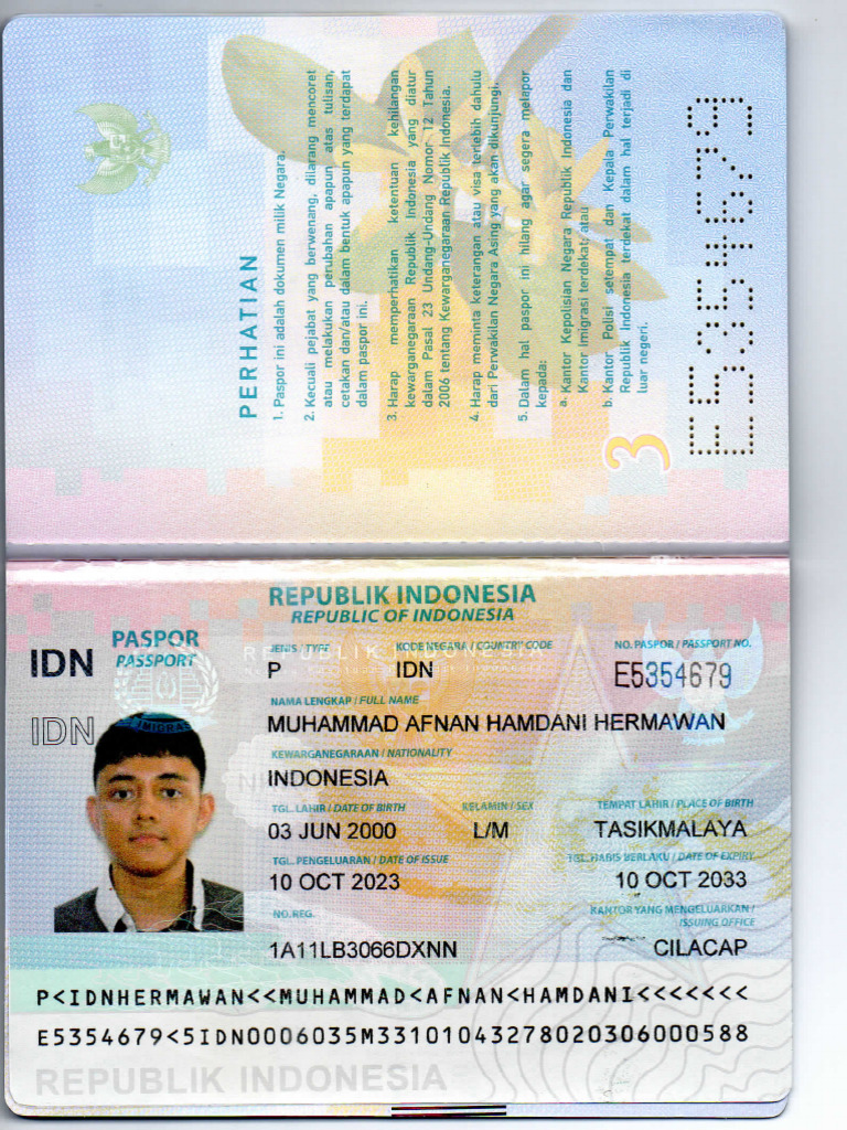 M AFNAN HAMDANI_PASPOR (2) | PDF