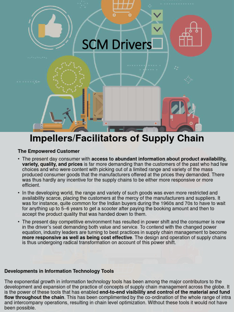 Key SCM Drivers for Efficiency & Responsiveness | PDF | Supply Chain ...