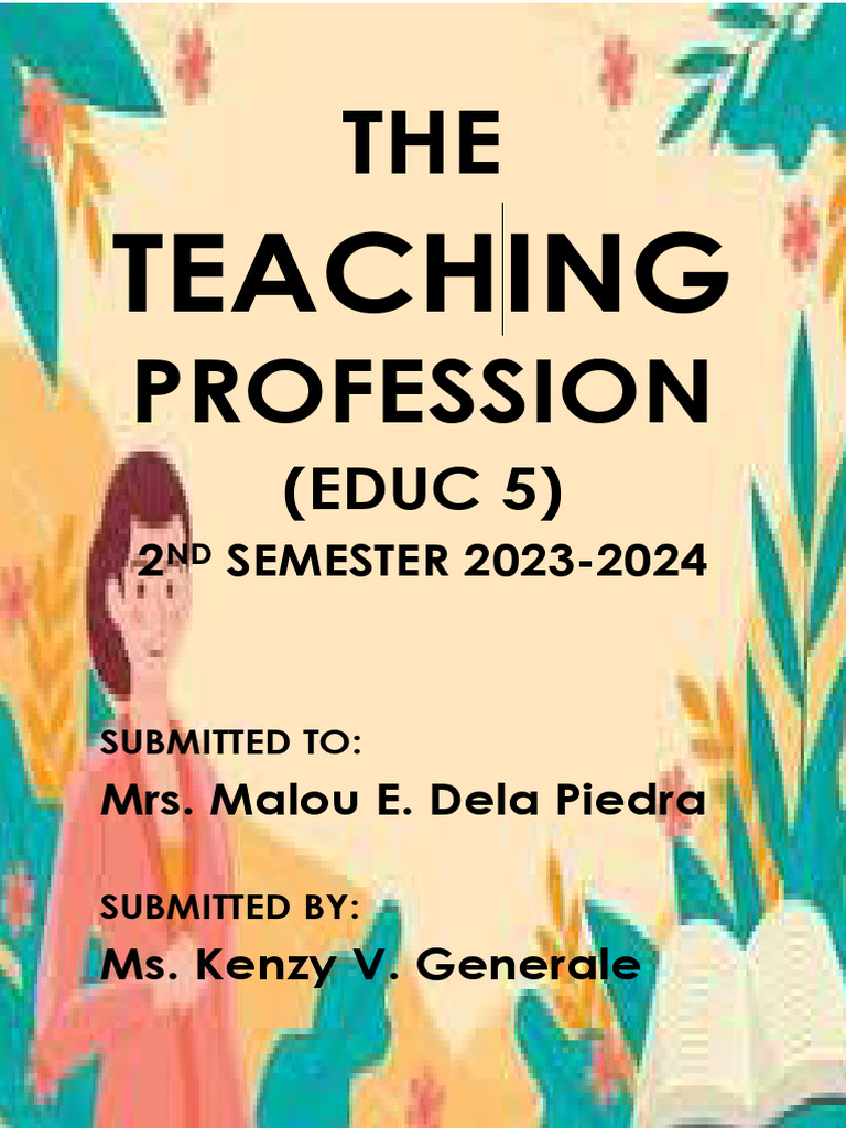 EDUC 5 REQUIREMENTS | PDF | Teachers | Learning