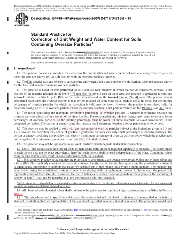 Astm D4718 D4718M 15 | PDF | Laboratories