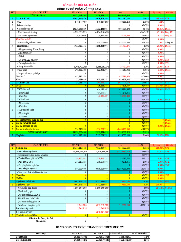 Phan Tich BCTC | PDF