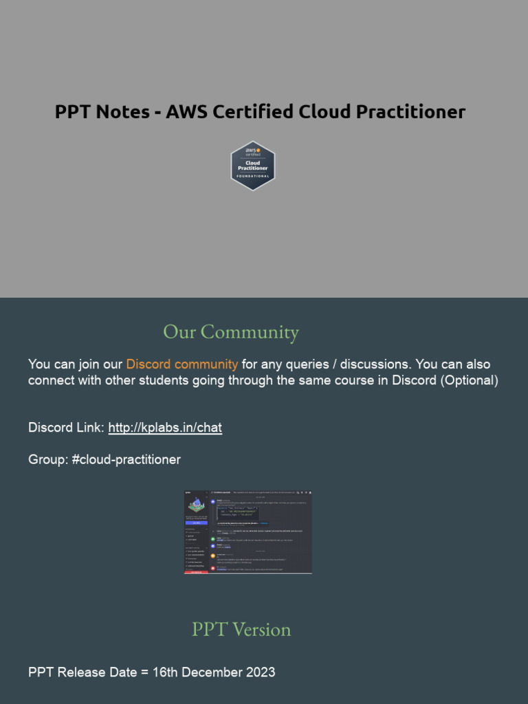 Notes KPLABS - AWS Cloud Practitioner | PDF | Domain Name System ...