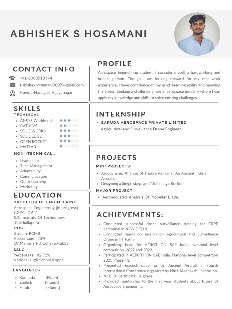 Abhishek Resume | Download Free PDF | Engineering