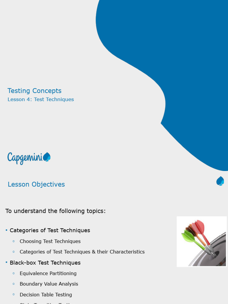Test Techniques Overview Pdf Software Testing Software Engineering