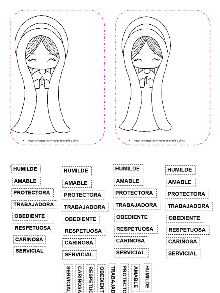 RELIGIÓN - Las Virtudes de María | PDF