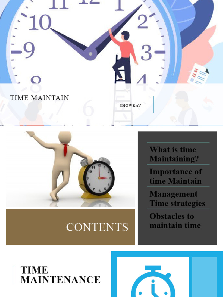 Proper Time Maintenance | PDF