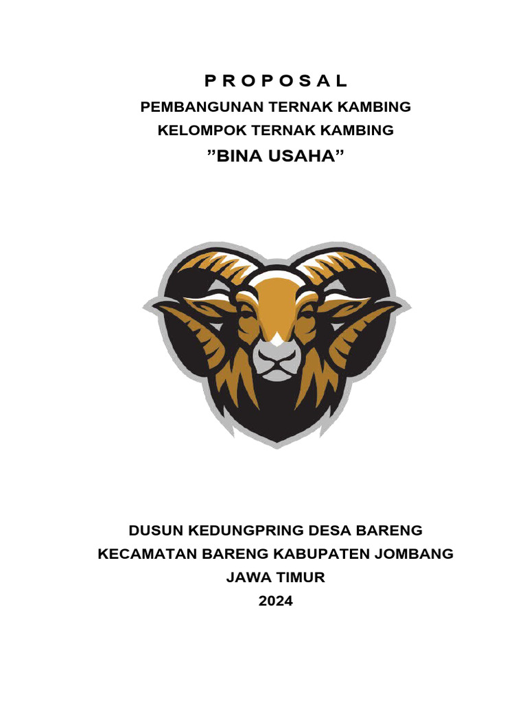 Proposal Kelompok Peternak Kambing | PDF