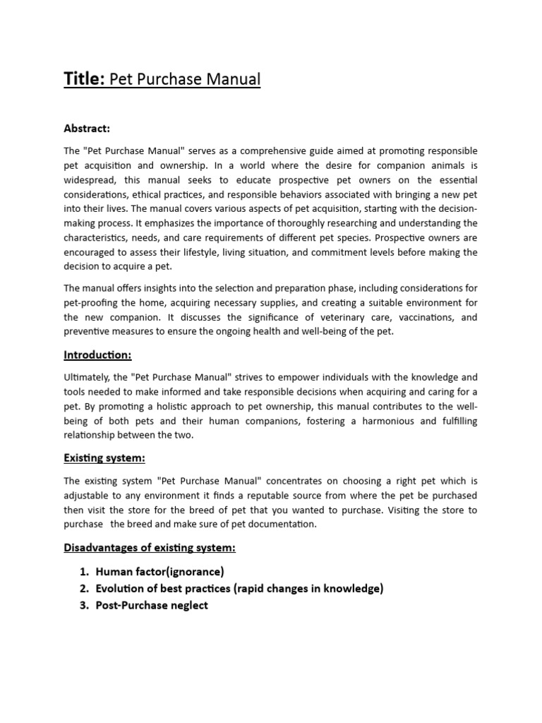 Pet 2 | PDF | Wellness