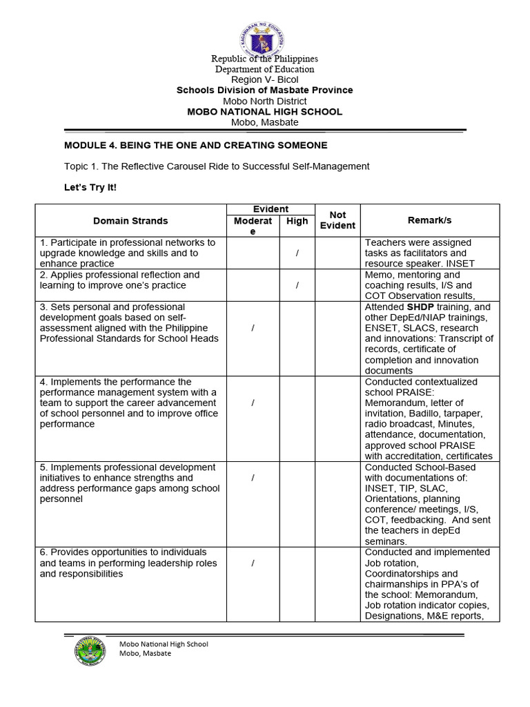 ELSG Academy MODULE 4 Topic 1 | PDF | Teachers | Leadership