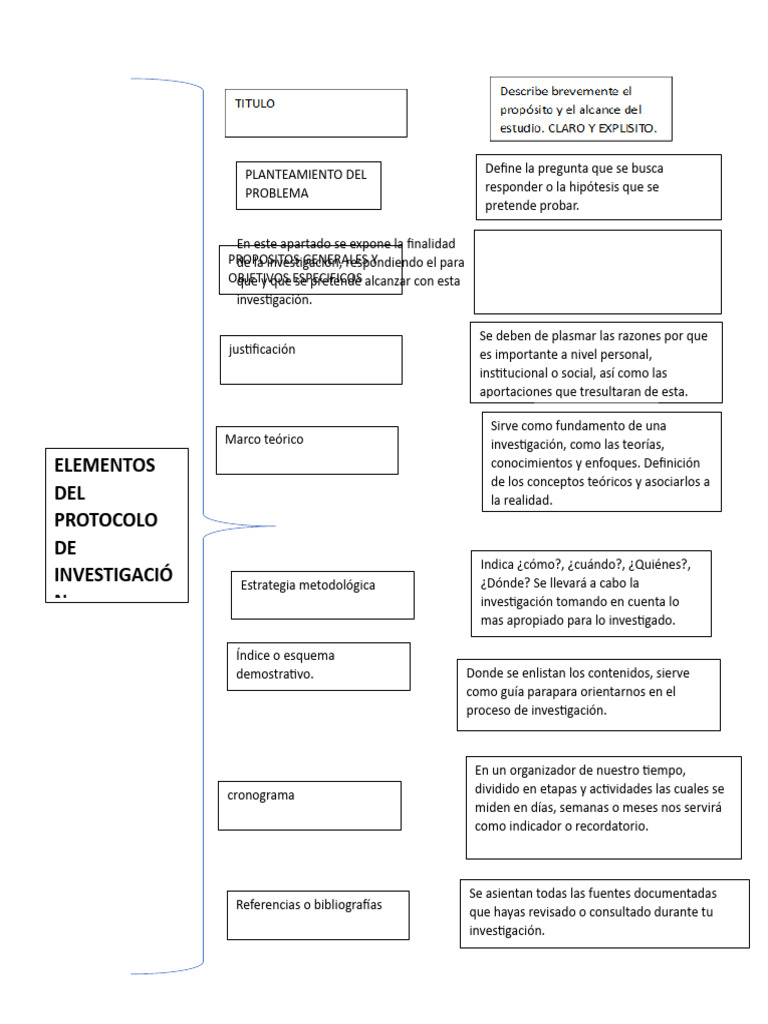 Elementos Del Protocolo | PDF | Teoría | Metodología