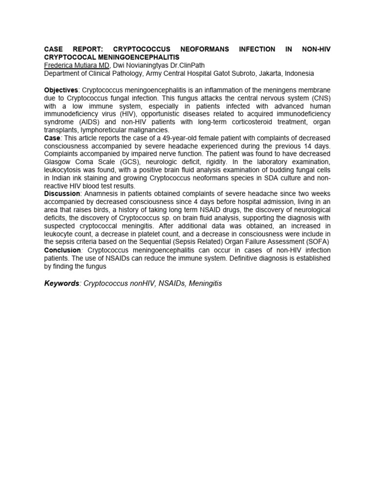 CASE REPORT- ABSTRACT | PDF