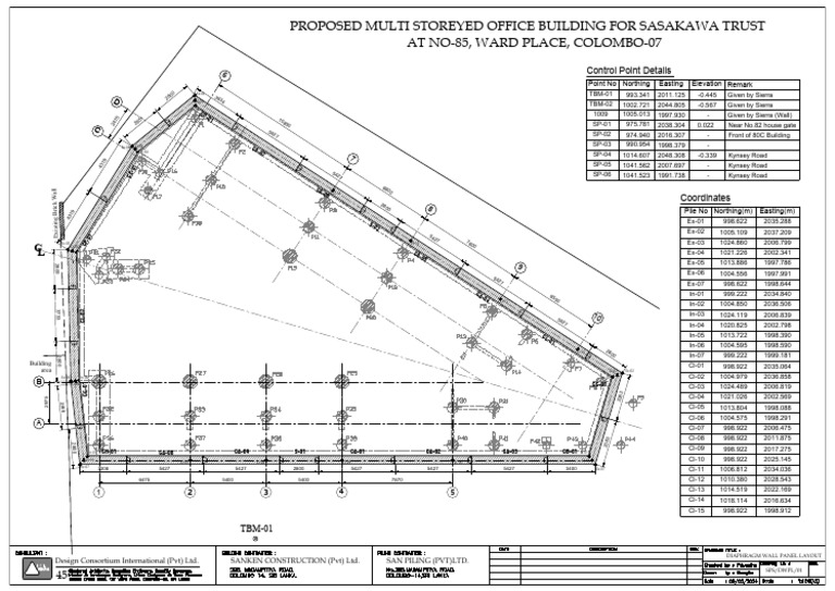 Proposed Multi Storeyed Office Building For Sasakawa Trust at No-85 ...