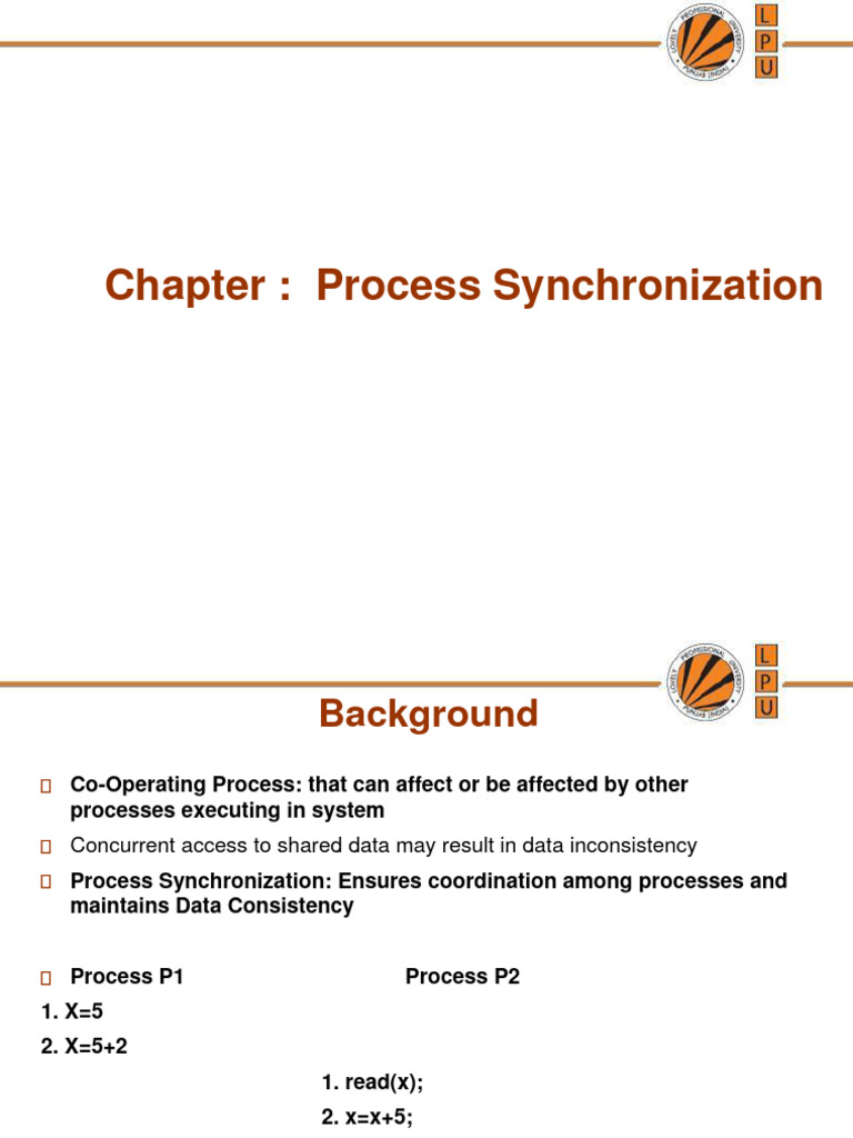 OS Process Synchronization Unit 3 | PDF | Data Buffer | Concurrency ... OS Process Synchronization Unit 3 | PDF | Data Buffer | Concurrency ...